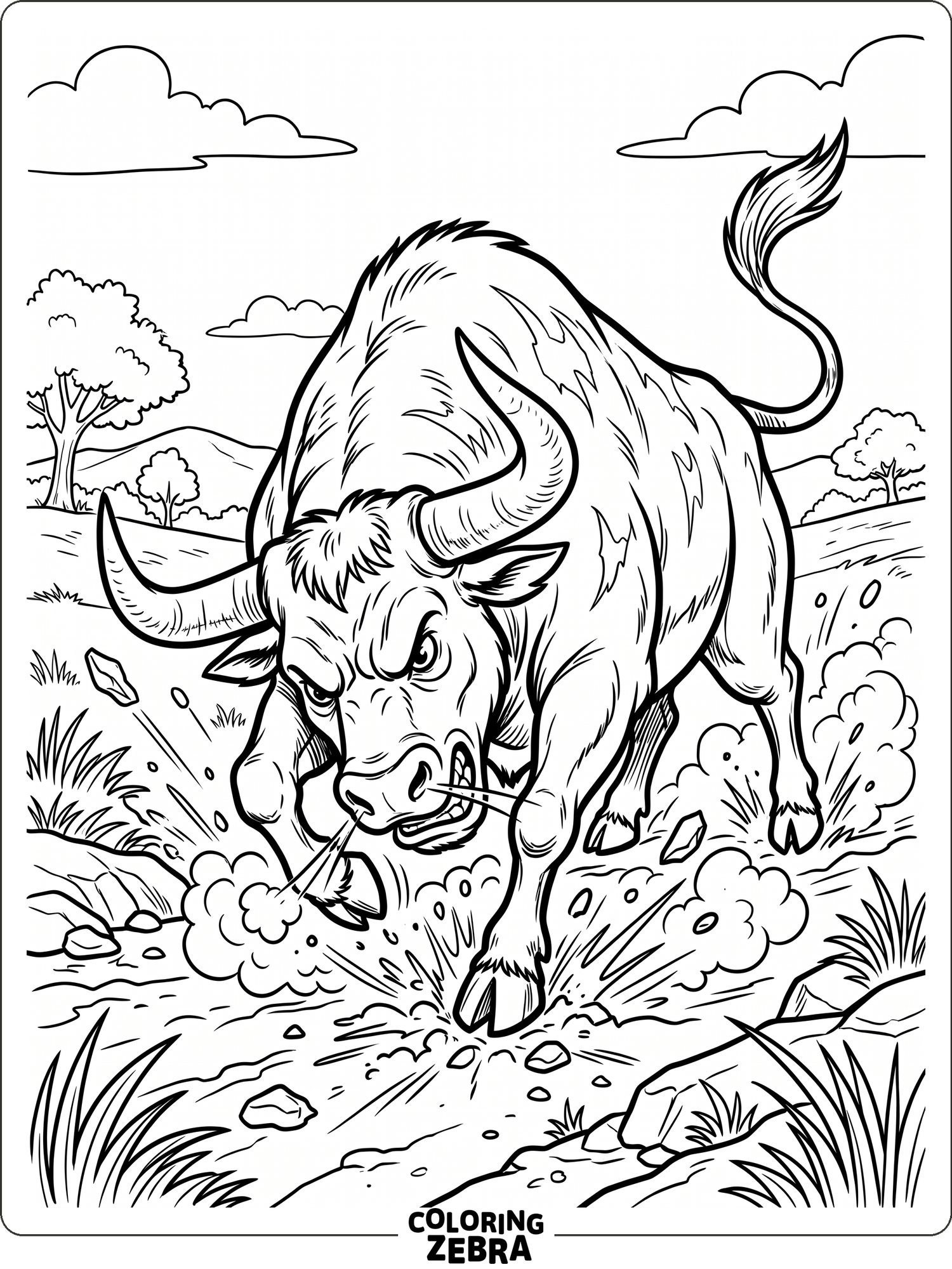 38 Free Bull Coloring Pages - Printable PDF Sheets