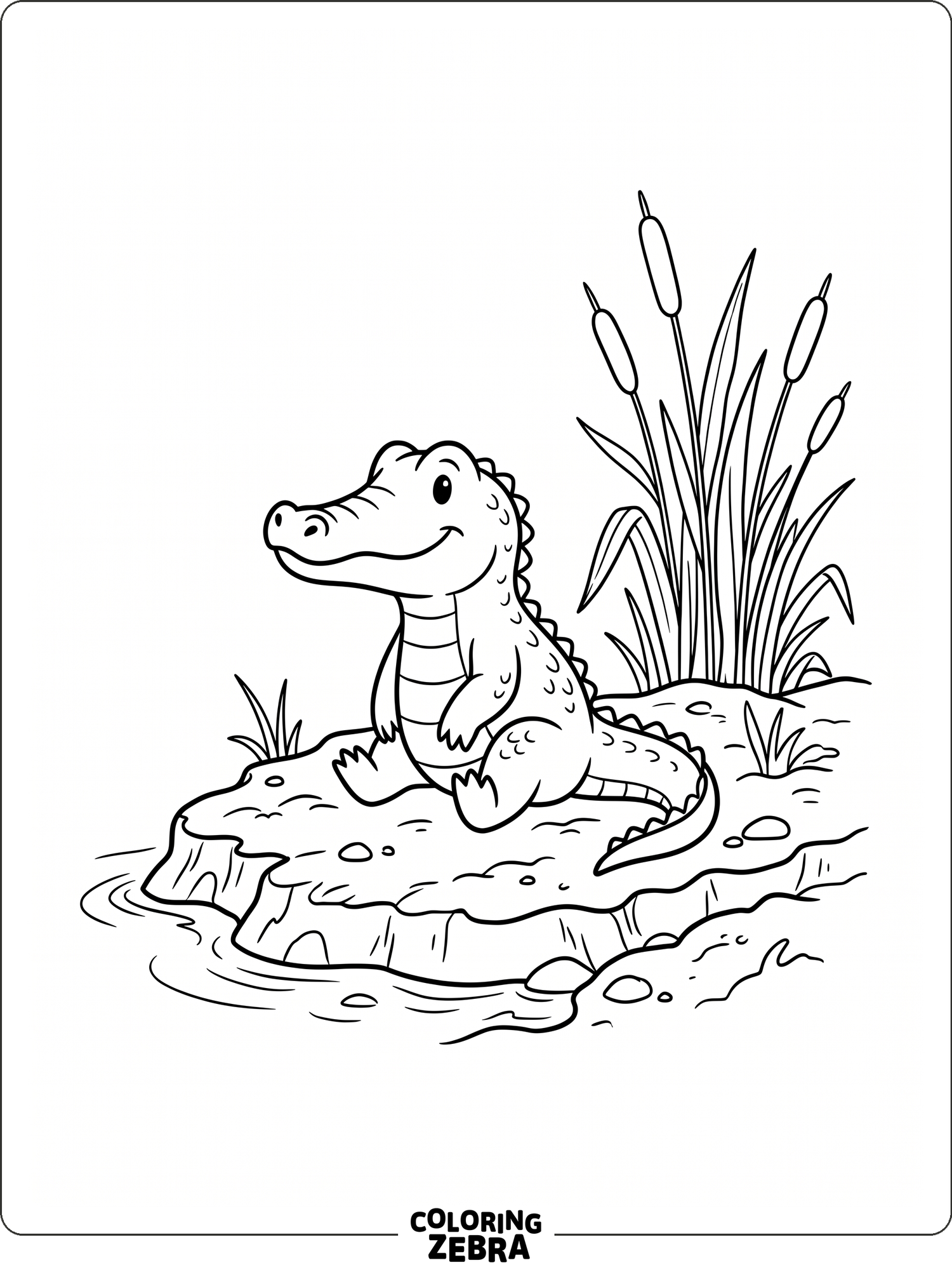 40 Free Crocodile Coloring Pages - Printable PDF Sheets