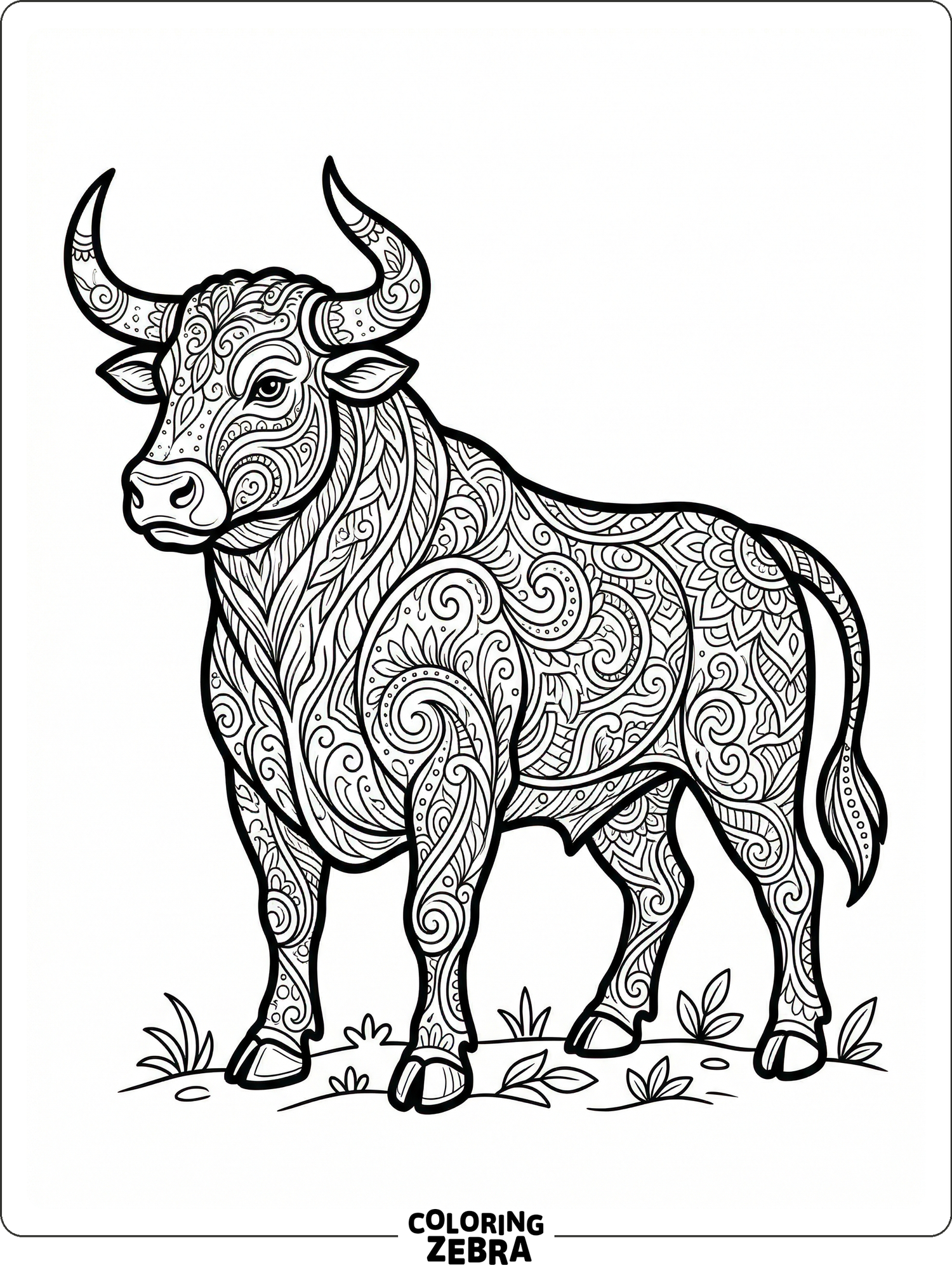 38 Free Bull Coloring Pages - Printable PDF Sheets