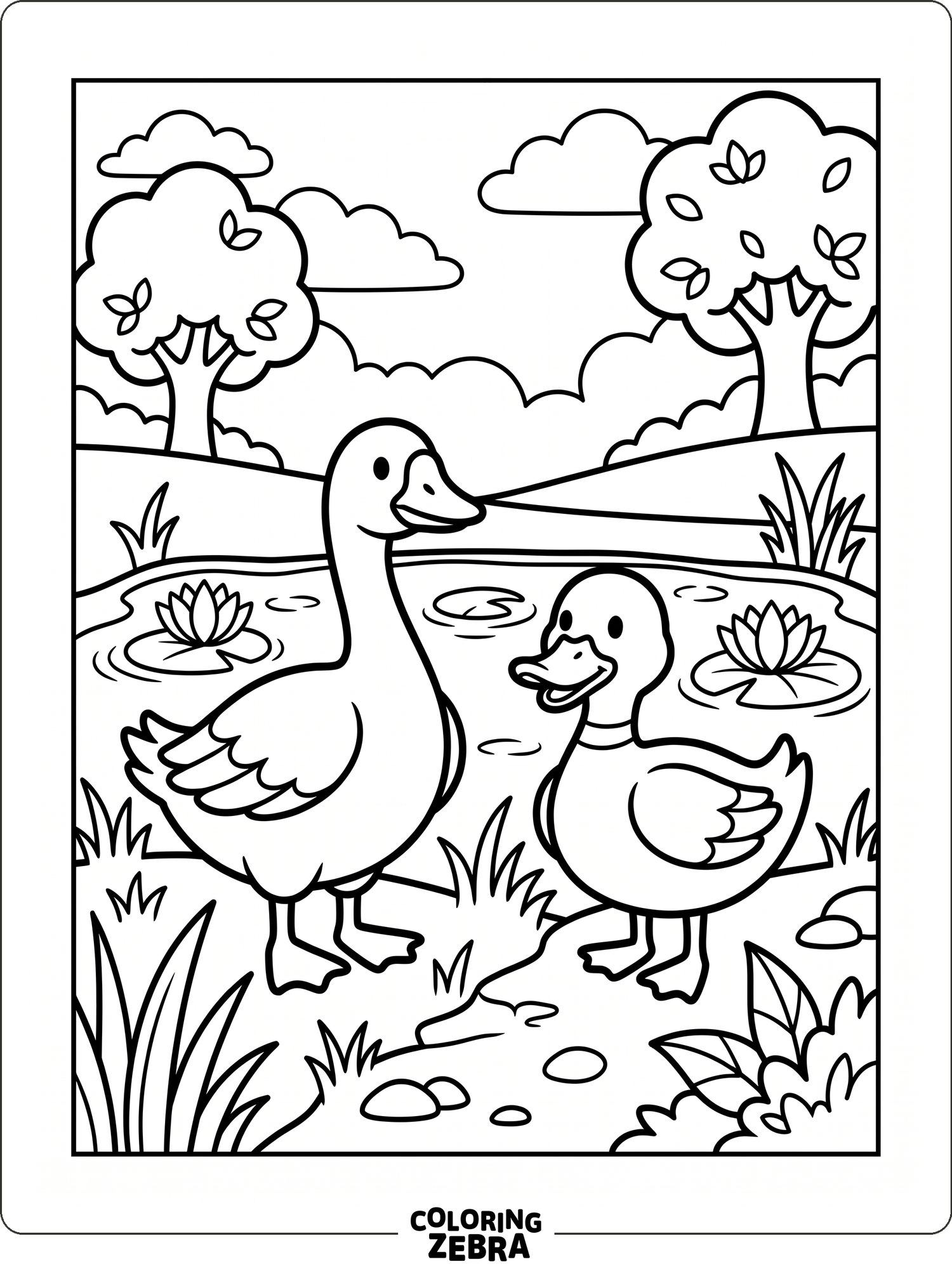 34 Free Goose Coloring Pages - Printable PDF Sheets