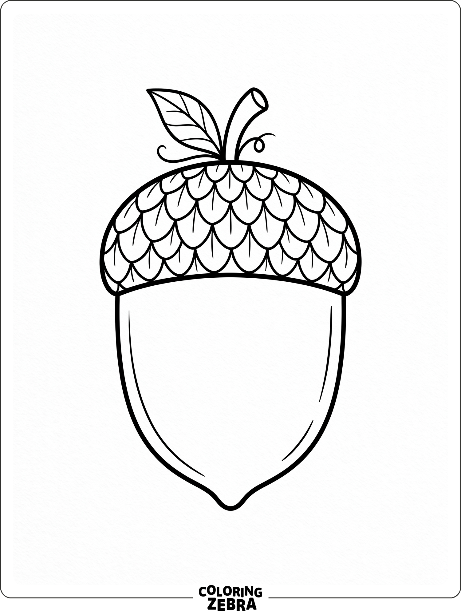 40 Free Acorn Coloring Pages - Printable PDF Sheets