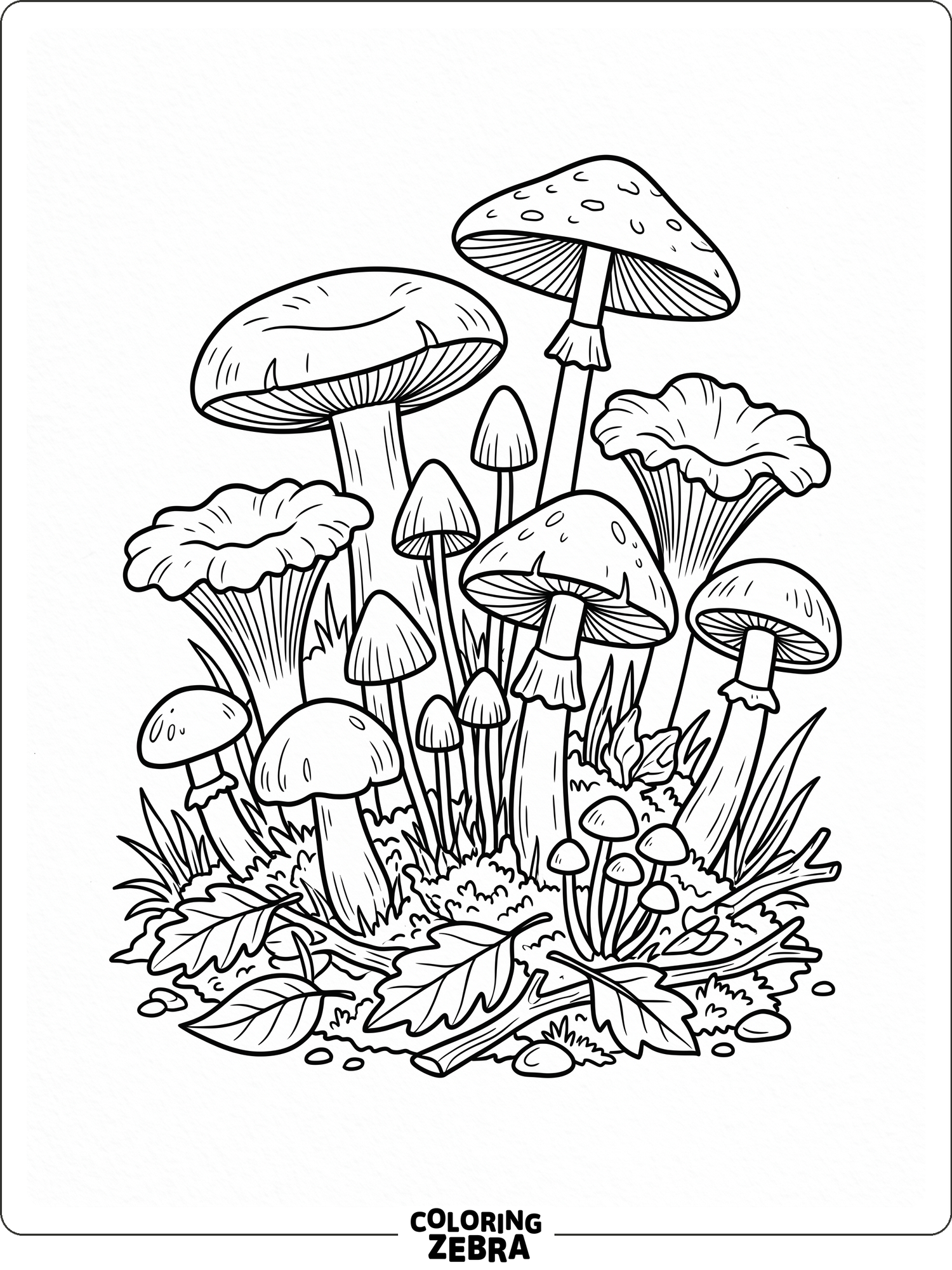 42 Free Mushroom Coloring Pages - Printable PDF Sheets