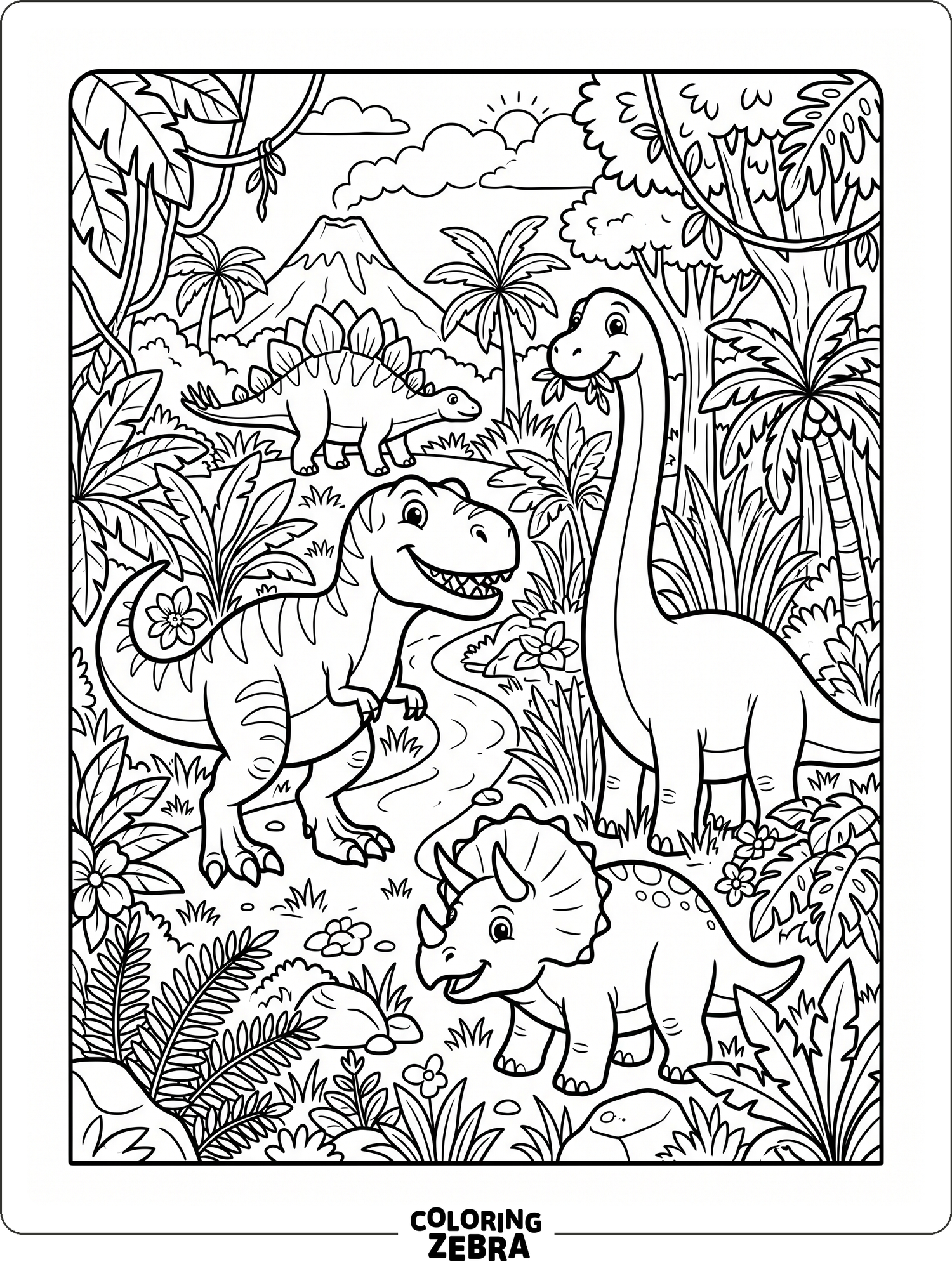 43 Free T-Rex Coloring Pages - Easy Printable PDF Sheets