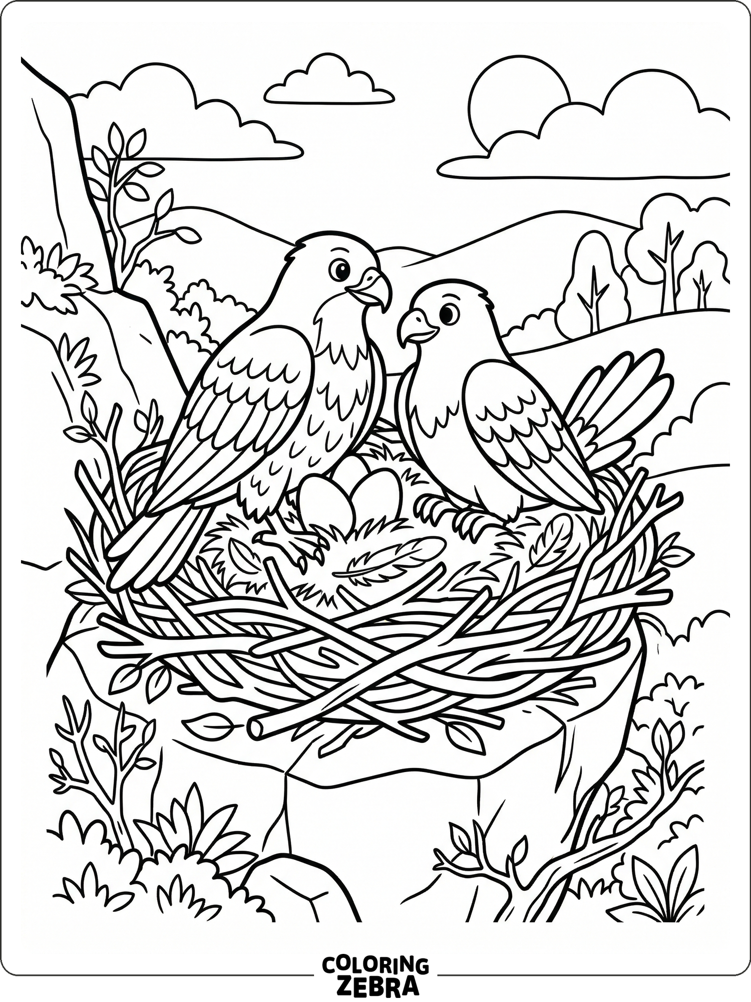 40 Free Hawk Coloring Pages - Printable PDF Sheets