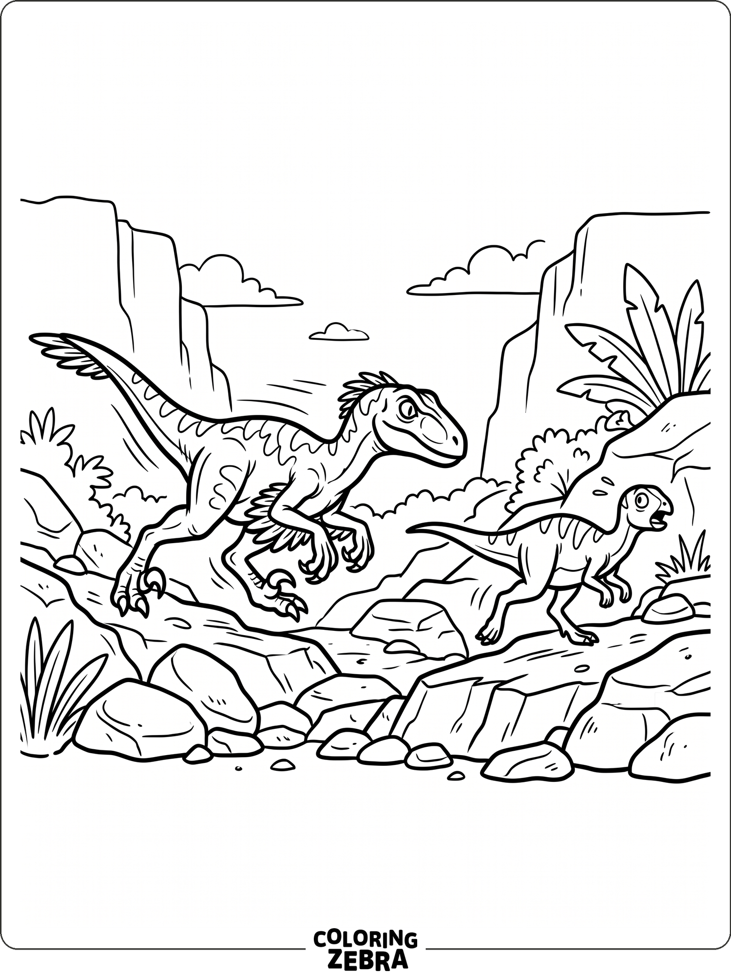 34 Free Velociraptor Coloring Pages - Printable PDF Sheets