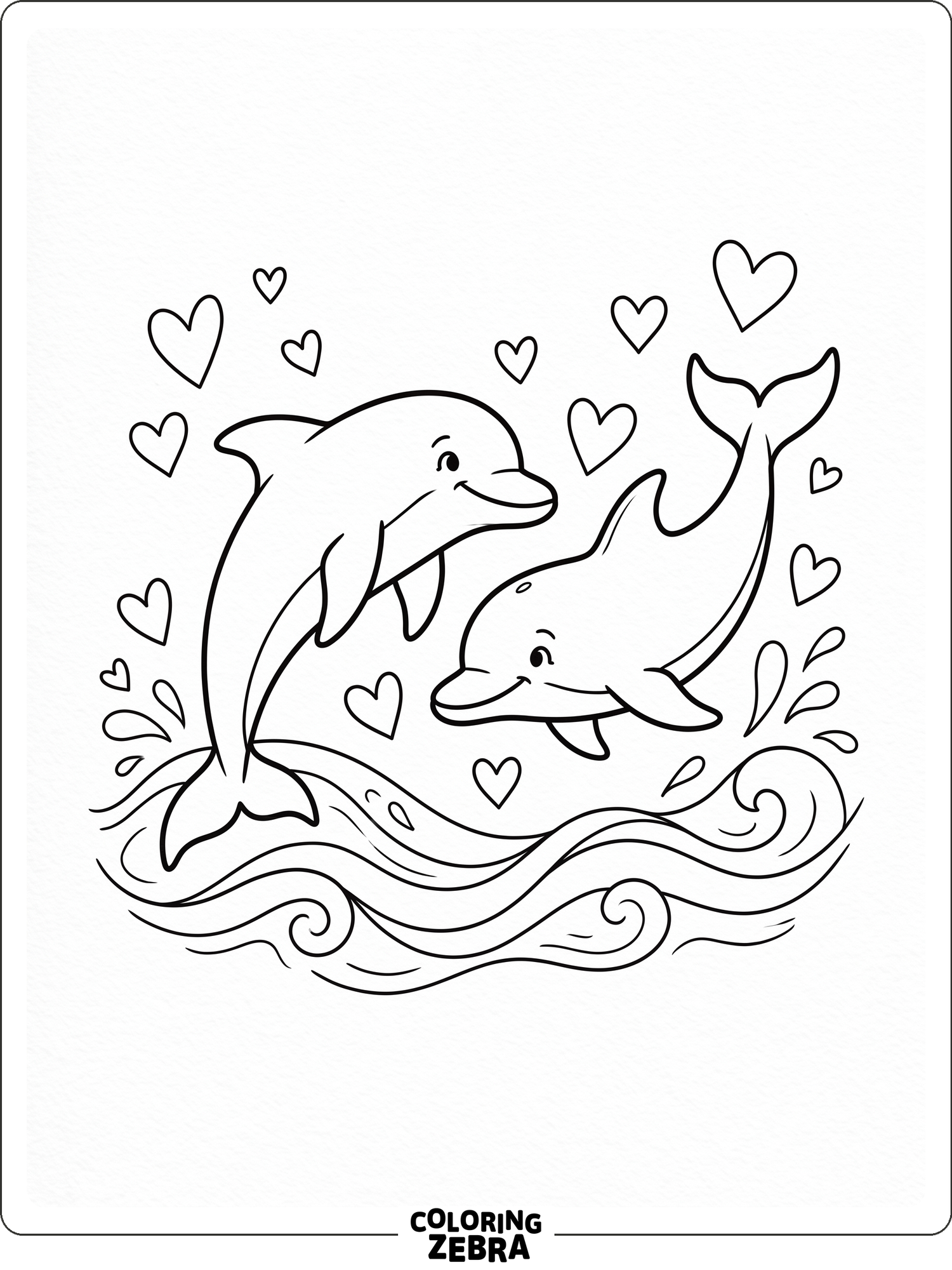 44 Free Dolphin Coloring Pages - Printable PDF Sheets