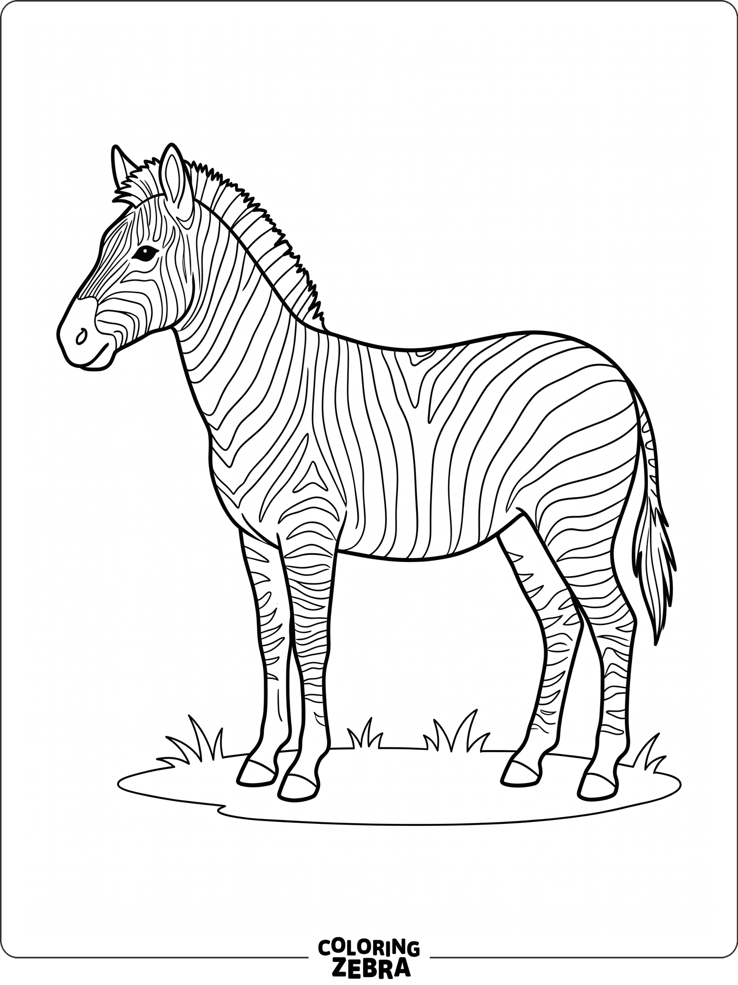 21 Free Zebra Coloring Pages - Printable PDF Sheets